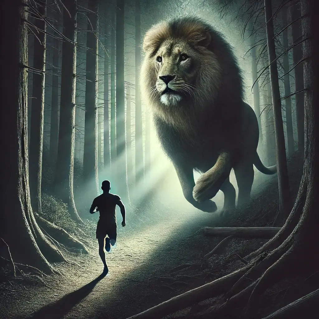 Escaping from a Lion in a Dream Meaning | Hypnoticgate.com